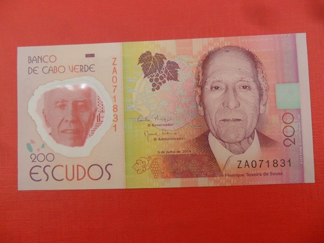 Cabo Verde 200 Escudos 2014, v1, Re, P7728, eR