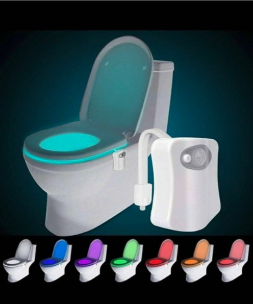 LED svetlo sa senzorom za WC šolju – 8 boja