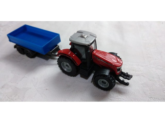 Majorette traktor Massey Ferguson 8737 sa prikolicom 14