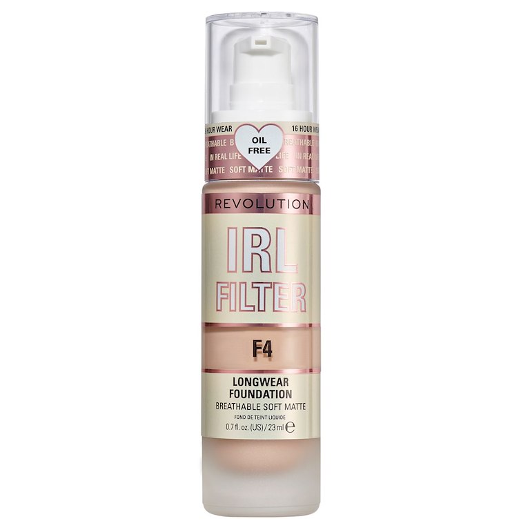 Mat tečni puder MAKEUP REVOLUTION IRL Filter Longwear Foundation 23ml F4