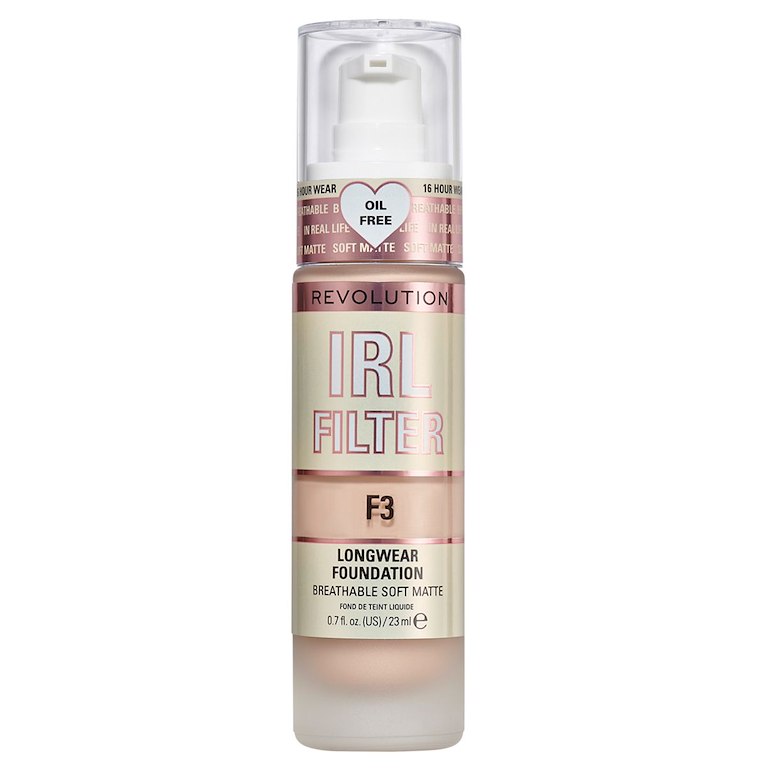 Mat tečni puder MAKEUP REVOLUTION IRL Filter Longwear Foundation 23ml F3