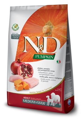 N&D Pumpkin Medium&Maxi Adult Chicken&Pomegranate