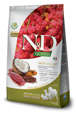 N&D Quinoa Sckin&Coat Duck,Coconut & Curcuma