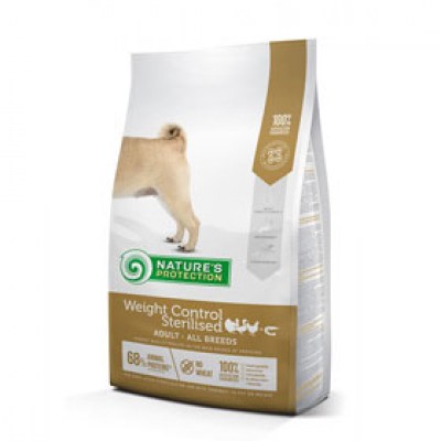 NATURES PROTECTION WEIGHT CONTROL STERILISED POULTRY WITH KRILL ADULT ALL BREED DOG 12kg