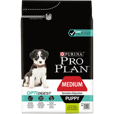 Pro Plan Dog Medium Puppy Sensitive Digestion-jagnjetina 12kg