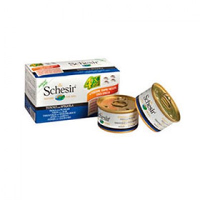 Schesir Multipack Dog Tuna i Brancin 4x85g