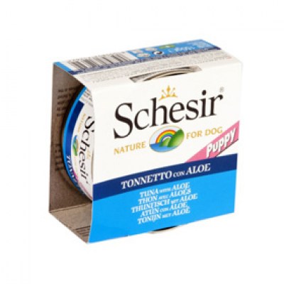 Schesir Dog Puppy Tuna Aloja 150g