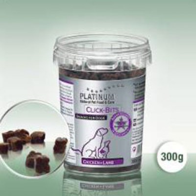 PLATINUM CLICK BITS CHICKEN+LAMB (PILETINA+JAGNJETINA) 300g