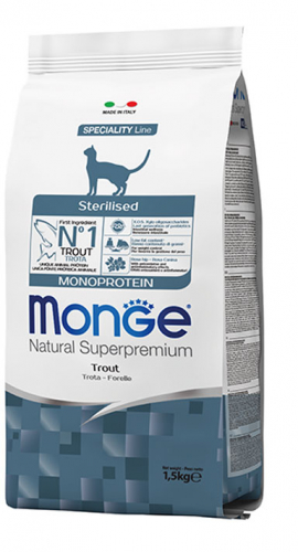 Monge Cat Natural Monoprotein Sterilised-Pastrmka