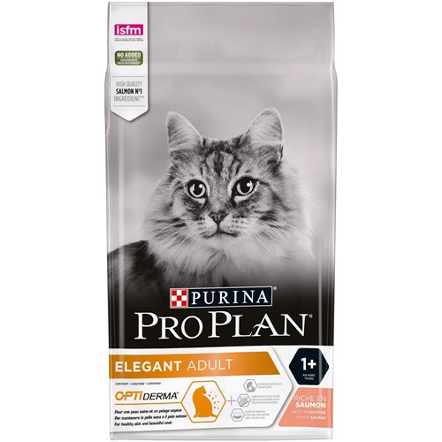 PRO PLAN OptiDerma™ Cat Elegant Adult (1+) s lososom