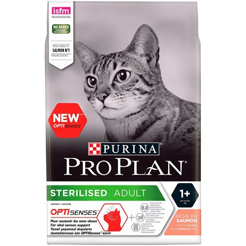 PRO PLAN OptiSenses™ Cat Sterilised Adult (1+) s lososom