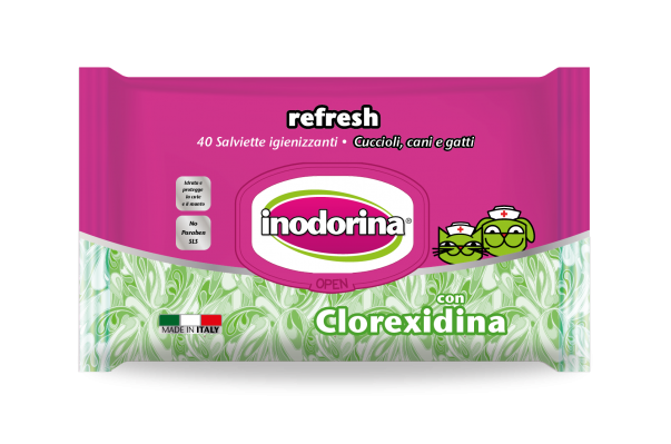 Inodorina refresh -vlažne maramice Chlorhexidine