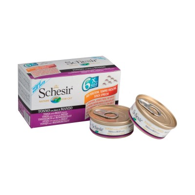 Schesir Multipack Cat Tuna i Govedina 6x50g