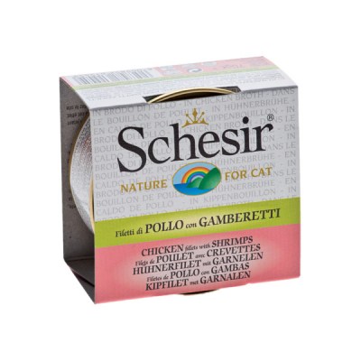 Schesir Cat Brodet Piletina i Gambori 70g