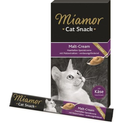 Miamor Cat Snack Pasta za mačke za IZBACIVANJE DLAKA SIR 6x15g