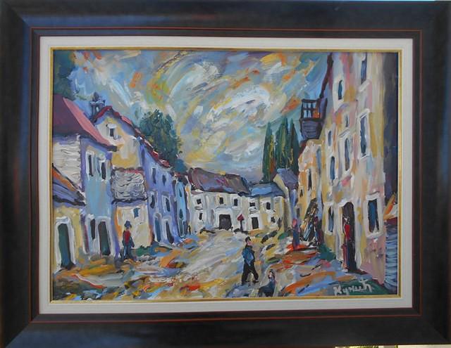 Hercegovina 3, ulje na platnu, Dragan Kunic, sertifikat, bez sa 88x68 cm, bez 50×70 cm, sertifikat, 280 eura
