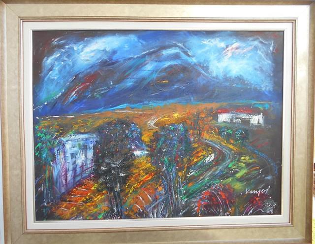 Kopaonik 1, ulje na platnu, sa 78x98 cm, bez 60x80 cm, Novakovic Milivoje Kanjos, sertifikat, 500 eur