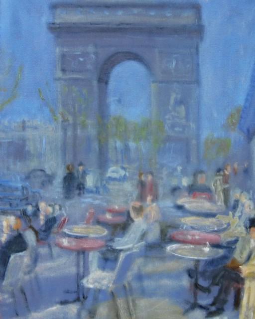 Larc de Triumphe, Chams-Eliseey, Paris,50x40 cm,ulje na platnu