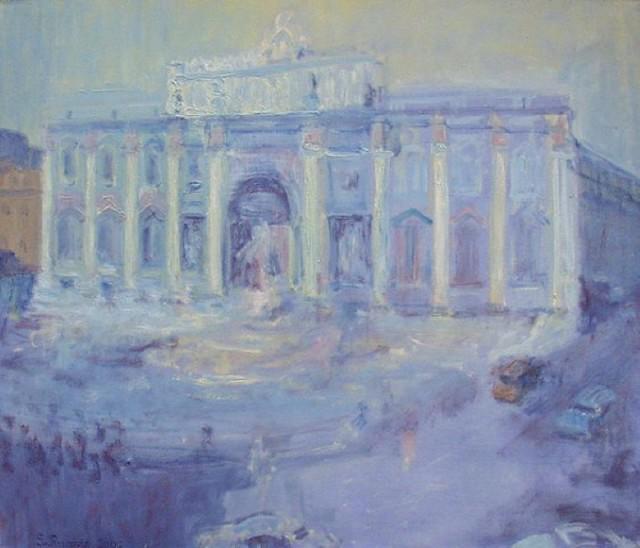 Fontana Di Trevi,Roma,60x70 cm,ulje na platnu