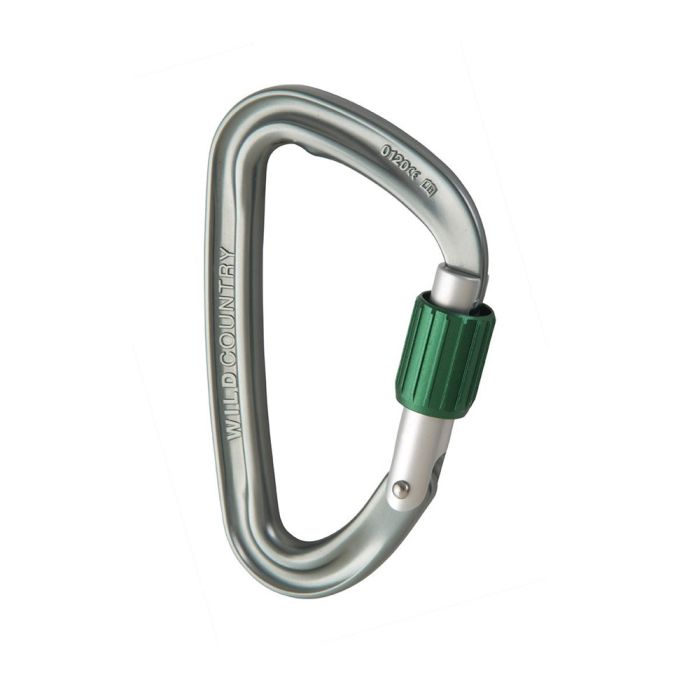 KARABINER WILDCOUNTRY EOS SCREWGATE gunmetal-green