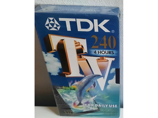 TDK VHS kaseta 4 sata nova ucelofanu