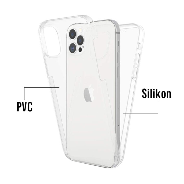 Futrola Silikon Clear 360 Za Iphone 12 Pro Max (6.7) Providna (Bela)