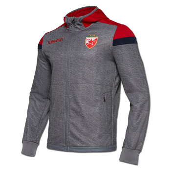 Macron sivi zip duks