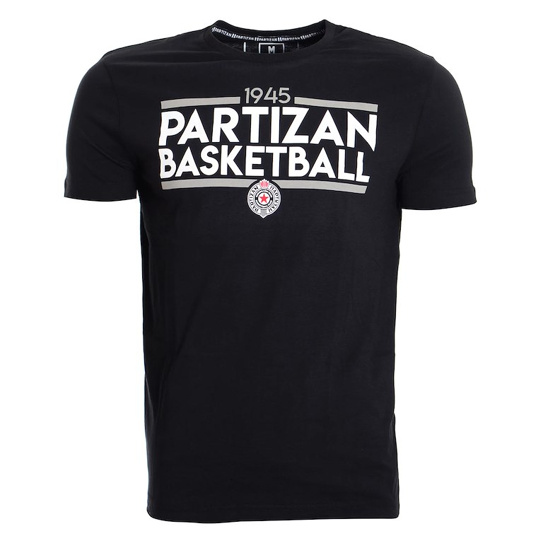 Majica kratkih rukava "Partizan basketball", crna