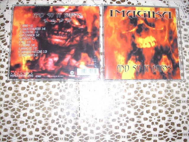 Imagika - And so it burns CD Massacre Germany 2000.