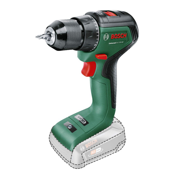 Akumulatorska bušilica odvrtač UniversalDrill 18V-60 Solo Bosch 06039D7000