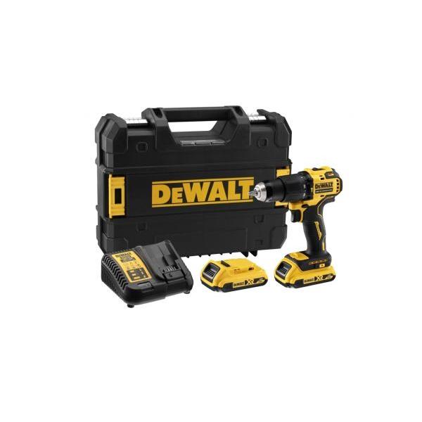 DeWalt DCD709L2T Akumulatorska vibraciona bušilica bez četkica, 18V 2x3.0Ah