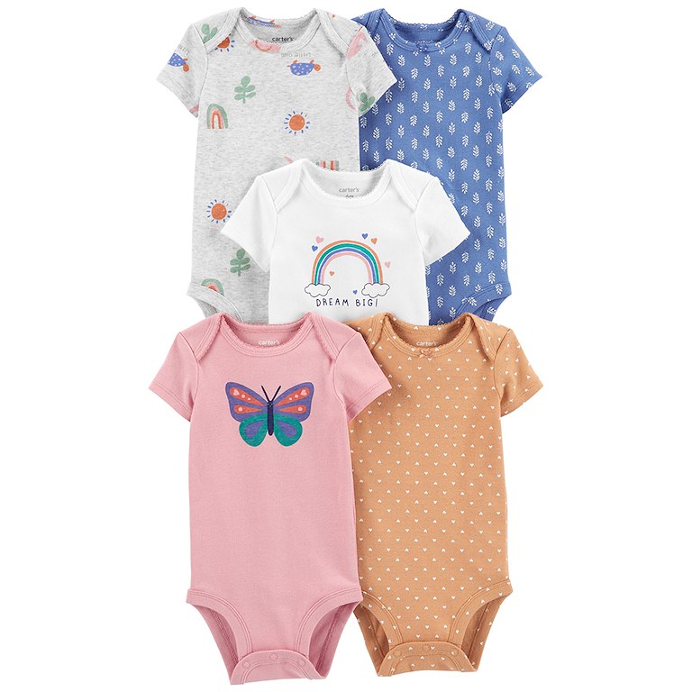 Carter's bodi za bebe devojčice - set od 5 kom. BZ22M1N714210