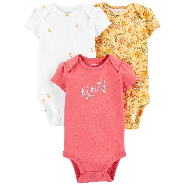 Carter's bodi za bebe devojčice - set od 3 kom. BZ22M1N717310