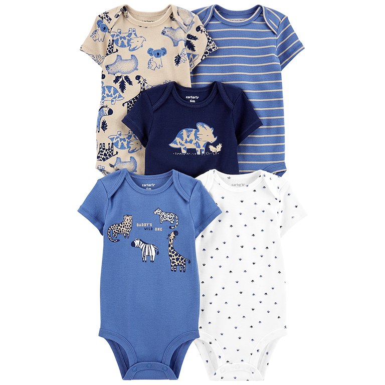 Carter's bodi za bebe dečake - set od 5 kom. BZ22M1N716210