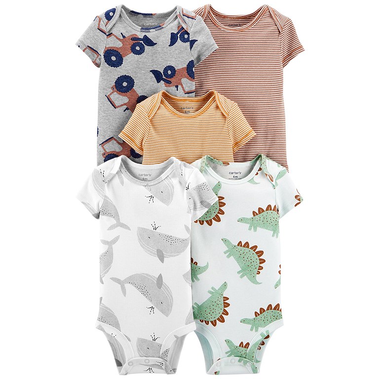 Carter's bodi za bebe dečake - set od 5 kom. BZ22M1N690310