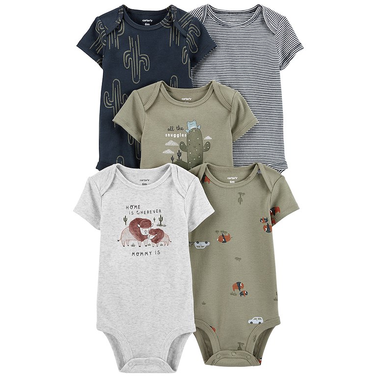 Carter's bodi za bebe dečake - set od 5 kom. BZ22M1N675510