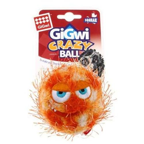 GiGwi Crazy lopta sa zvukom gumena narandžasta M