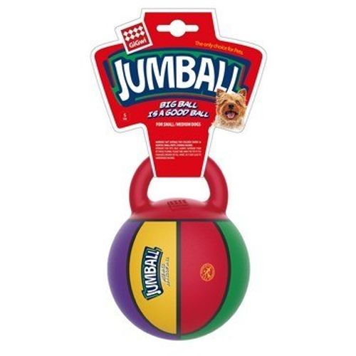 GiGwi Jumball lopta sa gumenom ručkom mala 14 cm
