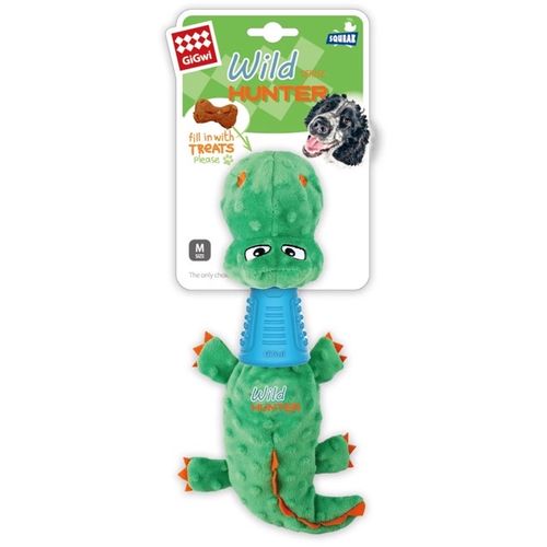 GiGwi plišana igračka za pse sa TPR vratom Krokodil