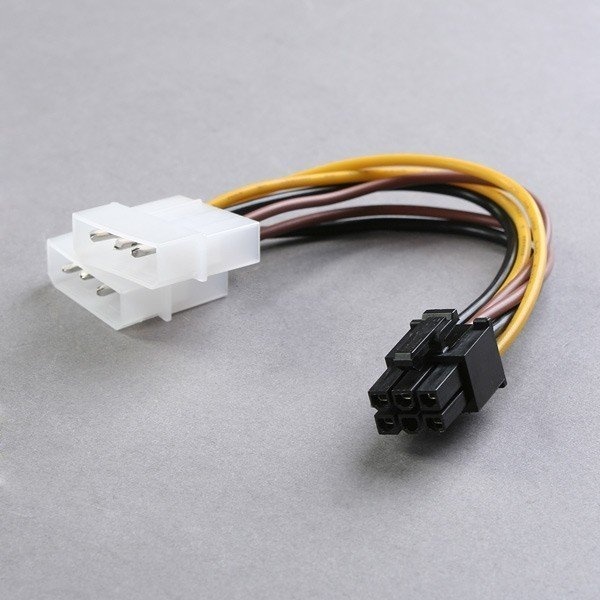 PCI-Express 6 Pin Power Adapter from Twin Molex