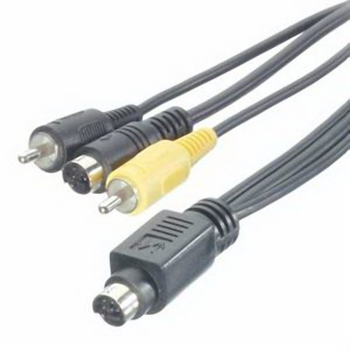 Vivanco S-VHS Video to 7-pin/S-VHS + 2 Cinch Video Cable 5m