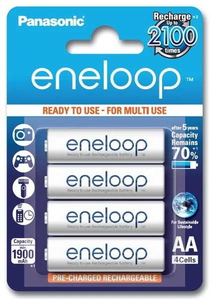 Panasonic Eneloop 4xAA BK-3MCCE 2000mAh