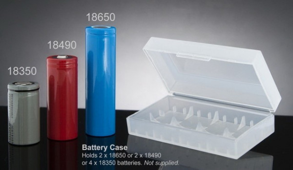 Plastična kutijica za dve 18650 baterije (2x18650)