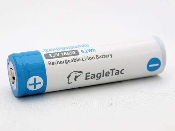 EagleTac 2500mAh 18650 Li-Ion IC Protected