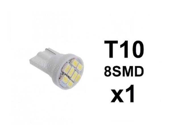 LED Sijalica - T10 pozicija - 8 SMD 1 komad