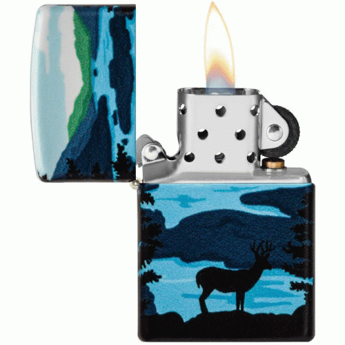 Zippo Upaljač Deer Landscape Design