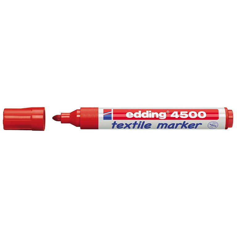 Vodootporni marker T-SHIRT E-4500 2-3mm crvena Edding
