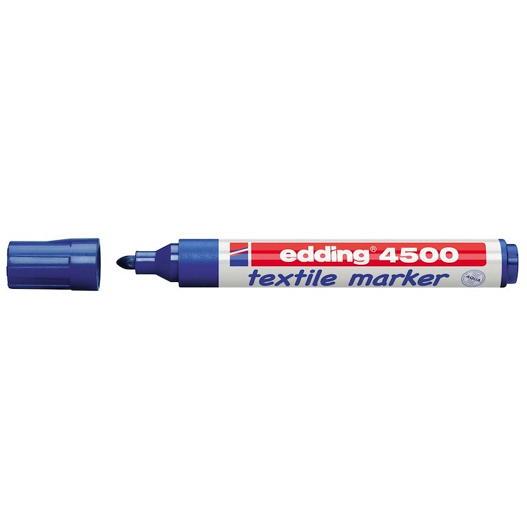 Vodootporni marker T-SHIRT E-4500 2-3mm plava Edding