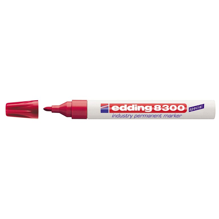 Industrijski permanent marker E-8300 1,5-3mm crvena Edding