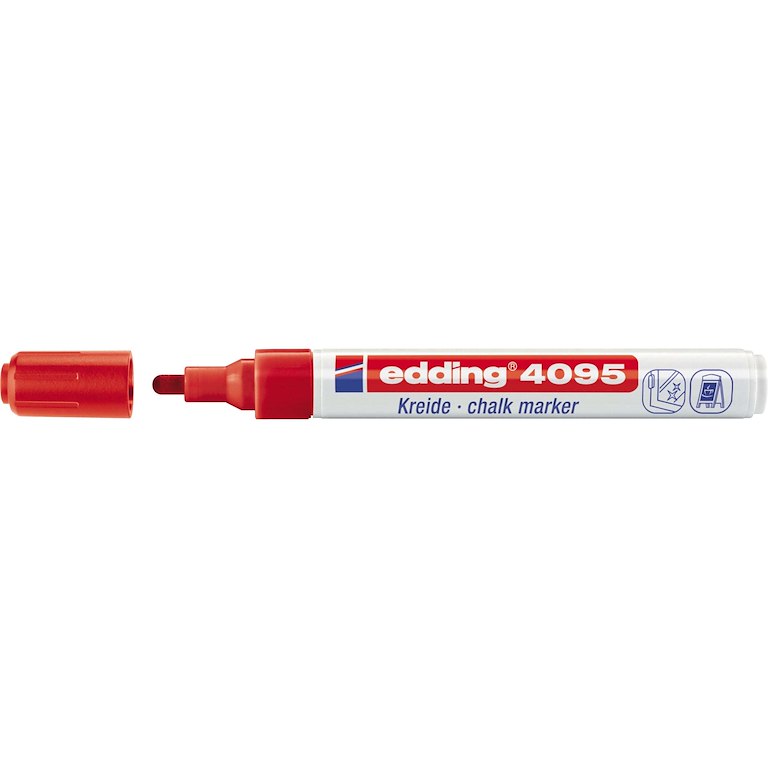 Marker za staklo CHALK MARKER E-4095 2-3mm crvena Edding